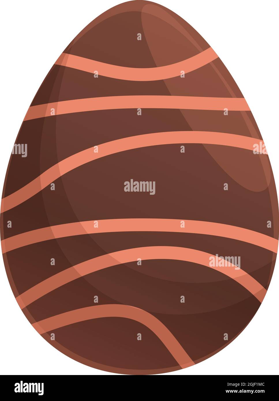 Confectionery chocolate egg icon cartoon vector. Candy milk. Easter egg ...