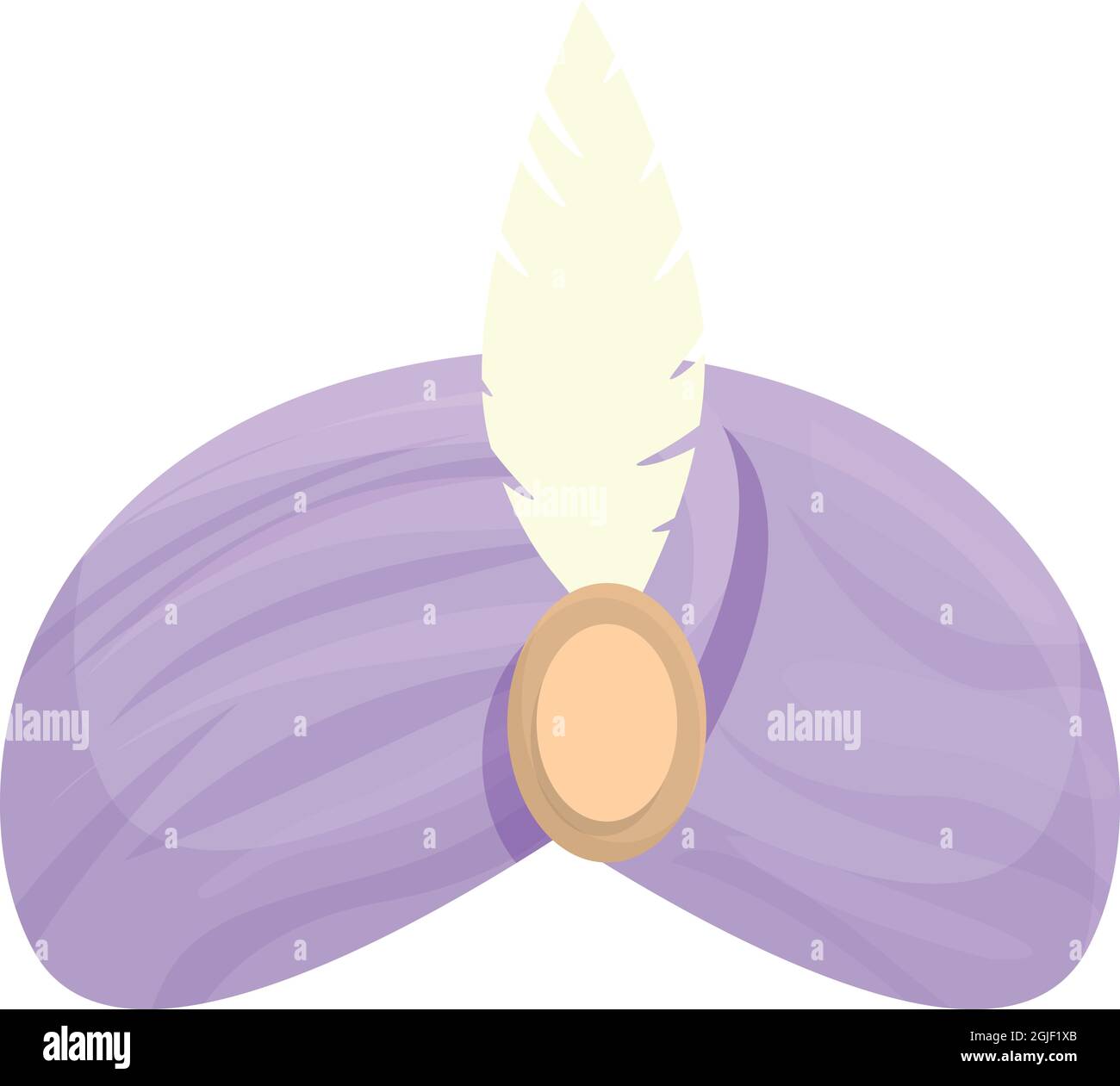 Feather arab turban icon cartoon vector. Indian hat. Indian man Stock ...