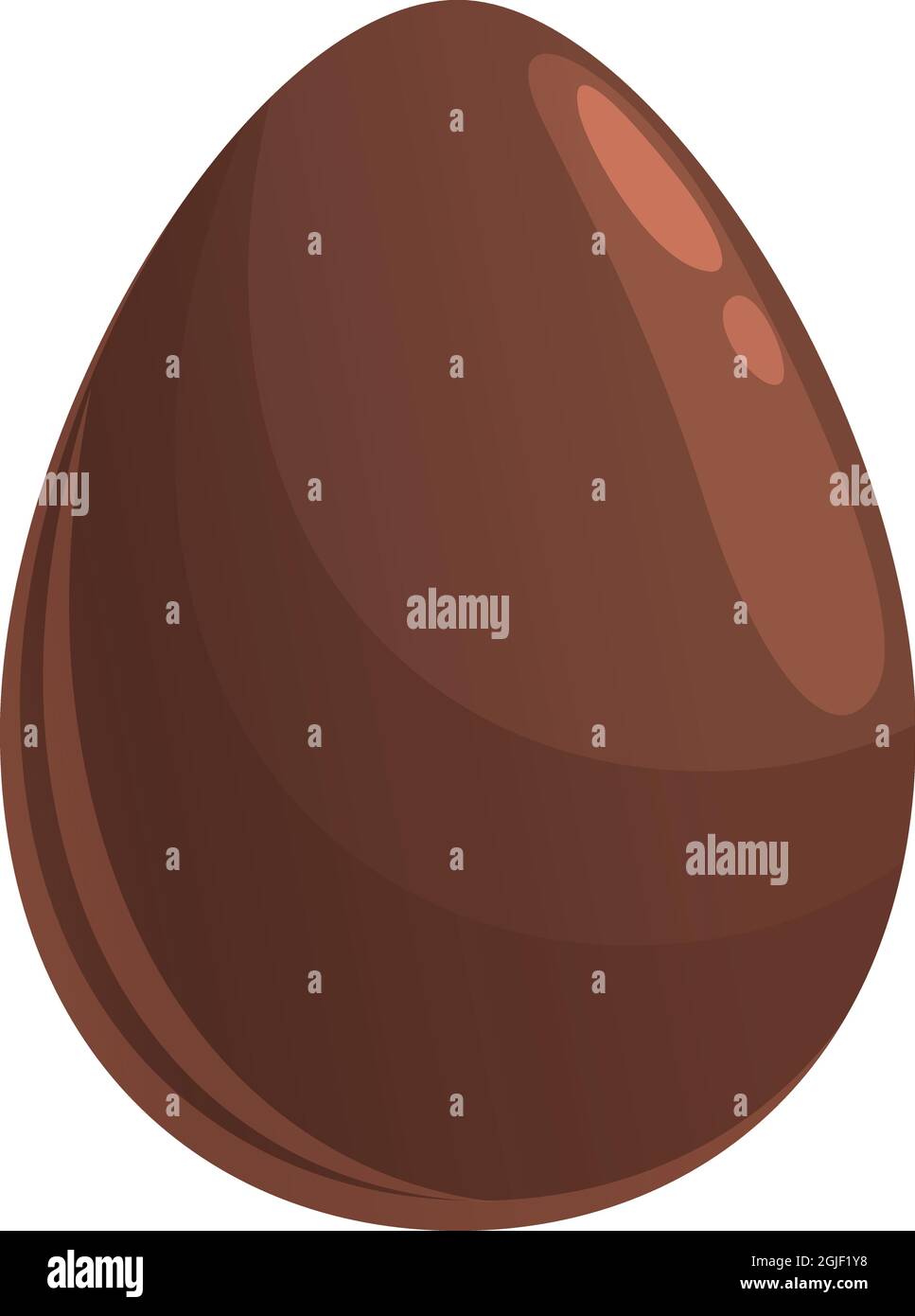 Full chocolate egg icon cartoon vector. Easter candy. Chocolate egg ...