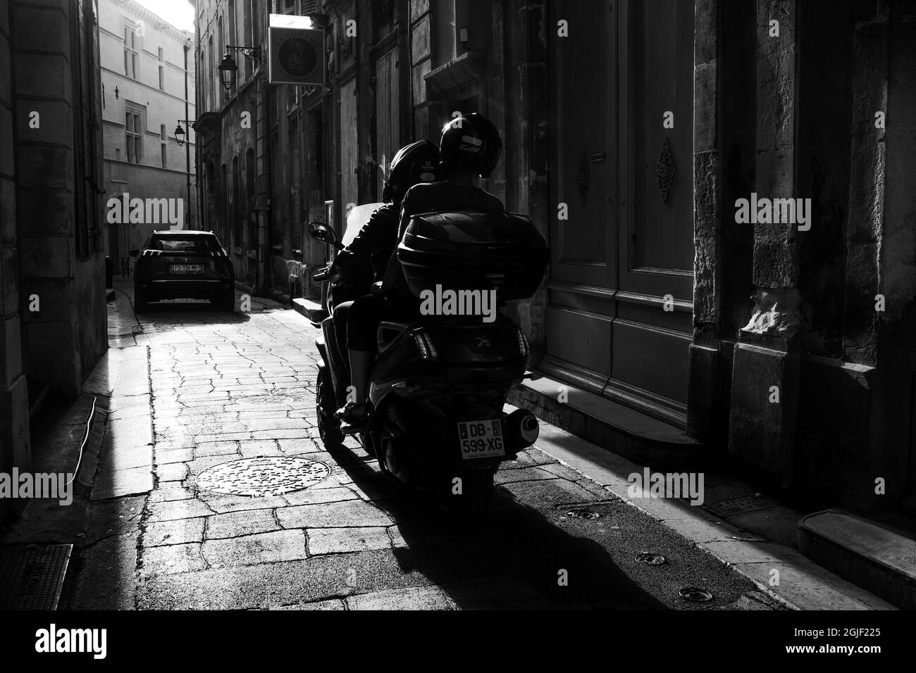 B&W art photo, Arles, Bouches du Rhône, Southern France Stock Photo - Alamy