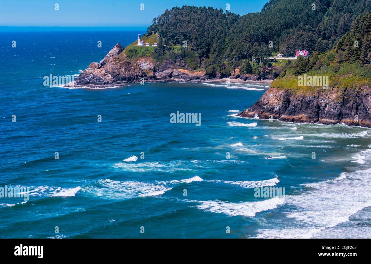 Heceta Head Lighthouse Oregon Coastline, Florence, Oregon. One of ...