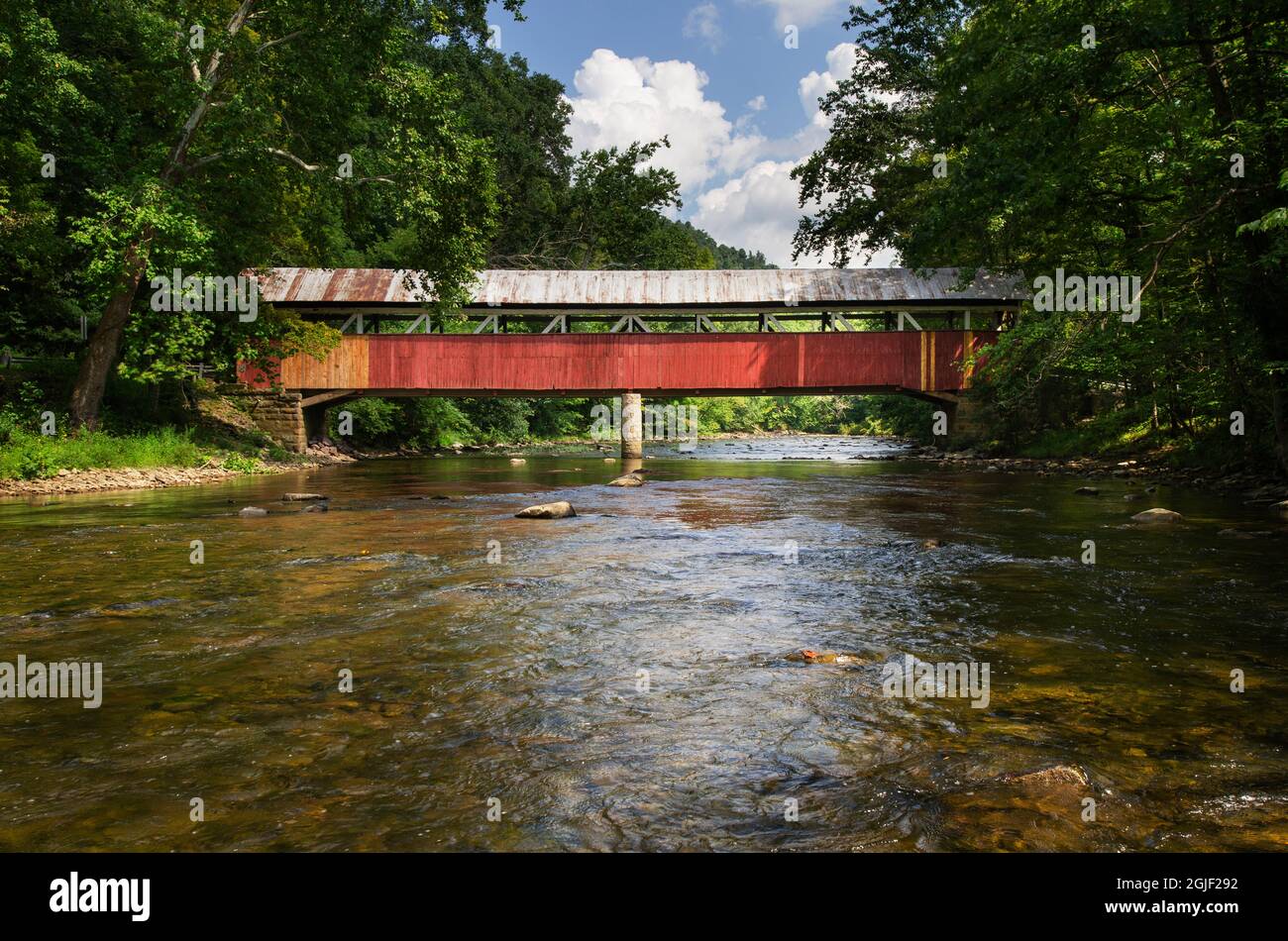 Lower Humbert Covered Bridge. Spanning Laurel Hill Creek. Laurel ...