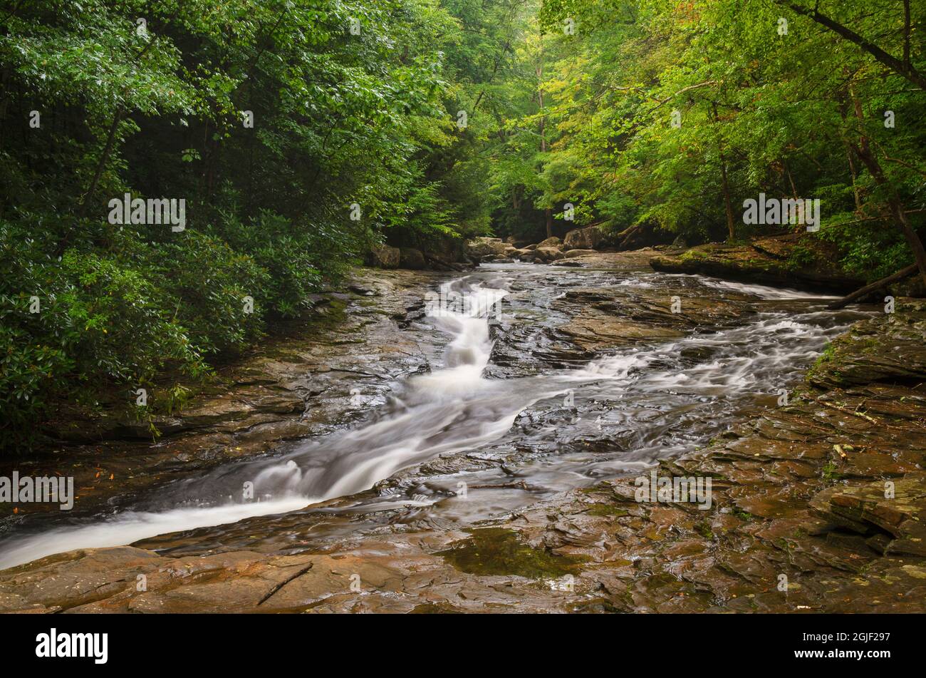 Natural Waterslides on Meadow Run. Ohiopyle State Park, Pennsylvania ...