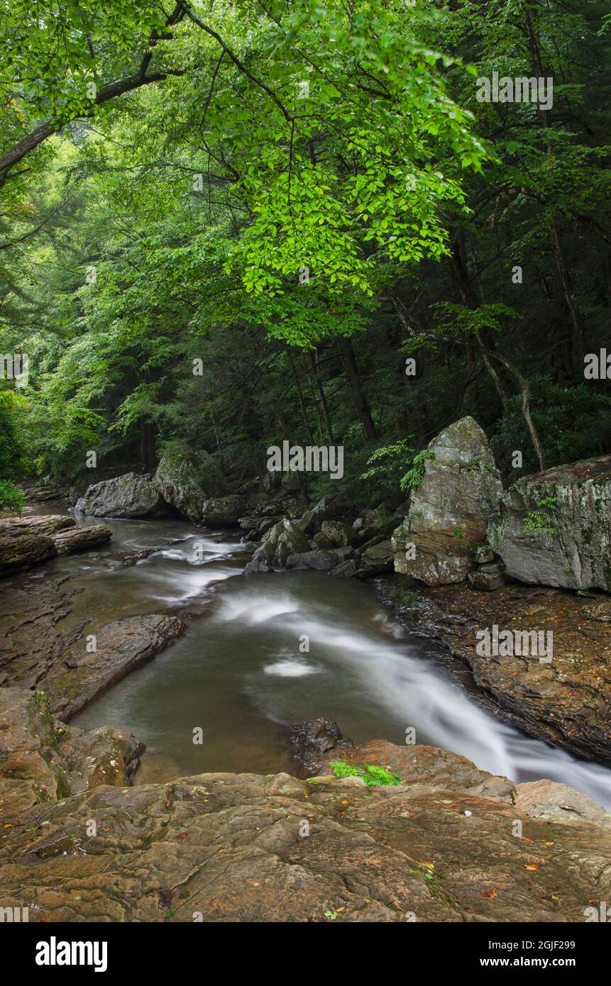Natural Waterslides on Meadow Run. Ohiopyle State Park, Pennsylvania ...