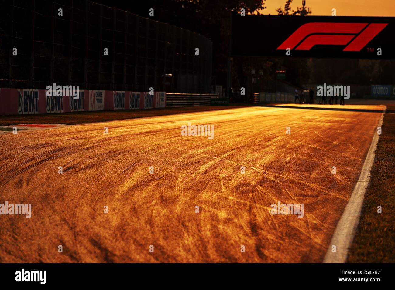 Circuit atmosphere - the track at sunset. Italian Grand Prix, Thursday ...