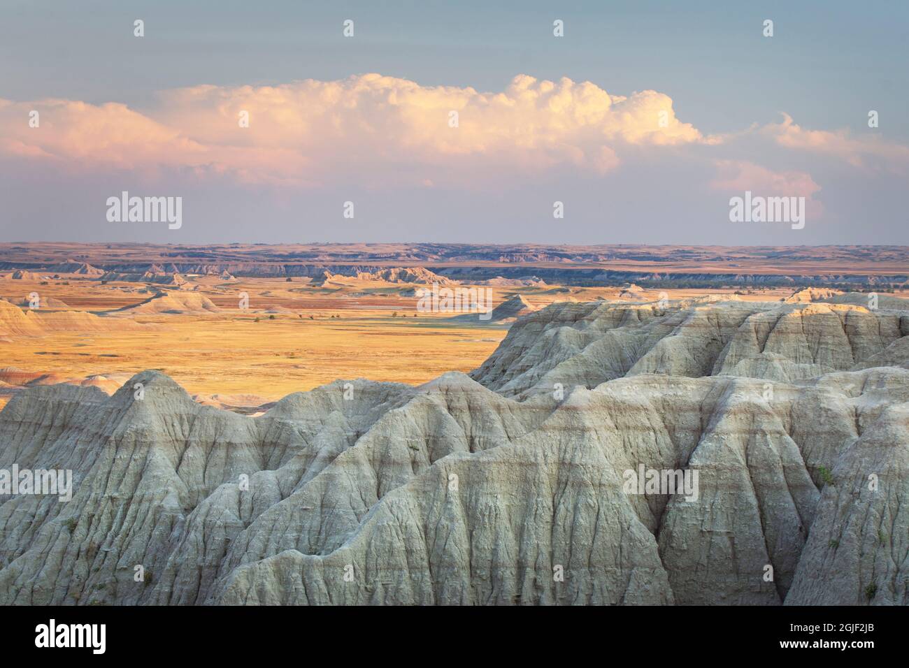 White River Valley Overlook. Badlands National Park, South Dakota Stock ...