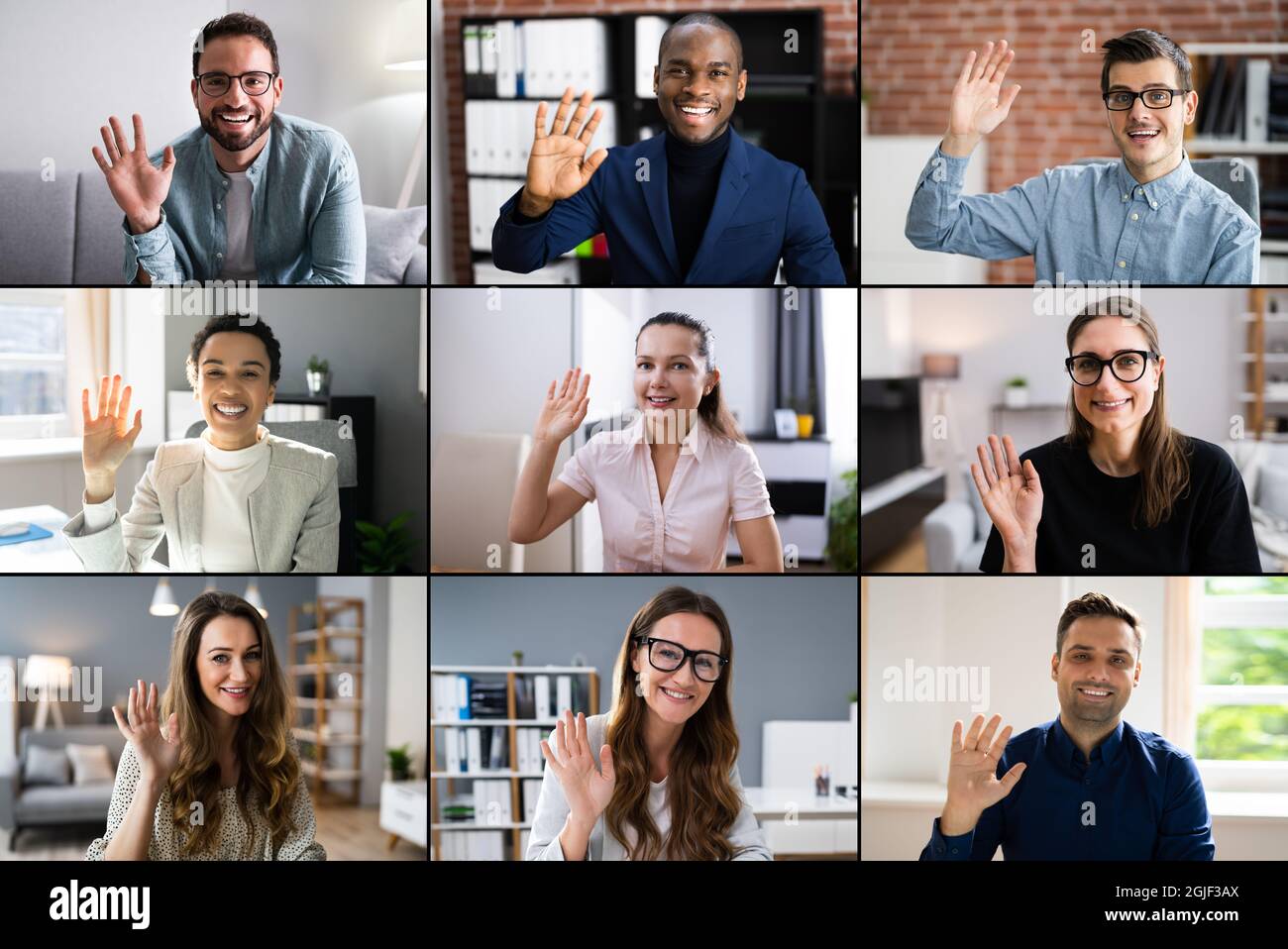 Video call webinar online meeting hi-res stock photography and images ...