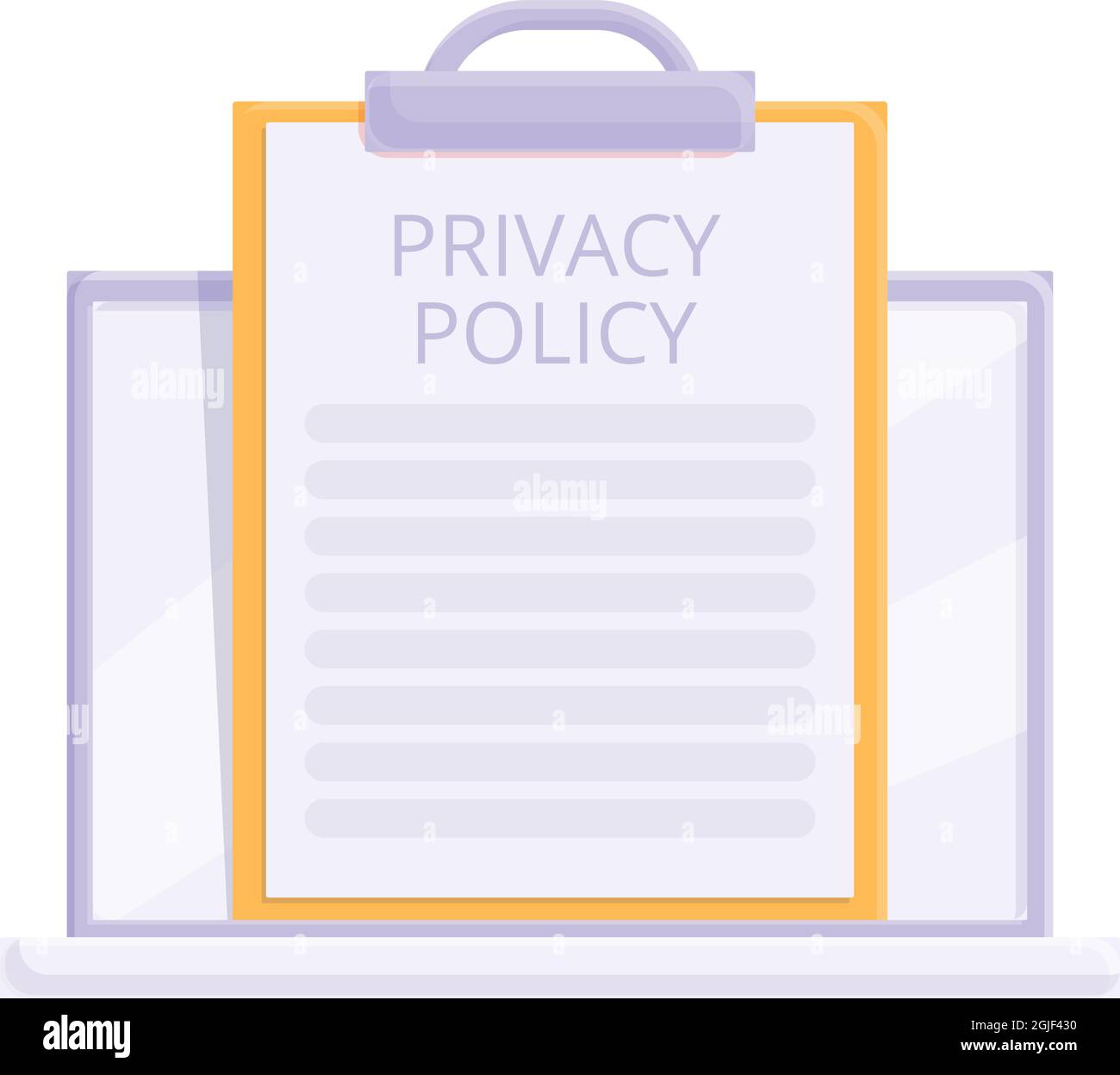 Online safe protect icon cartoon vector. Privacy policy. Data secure ...