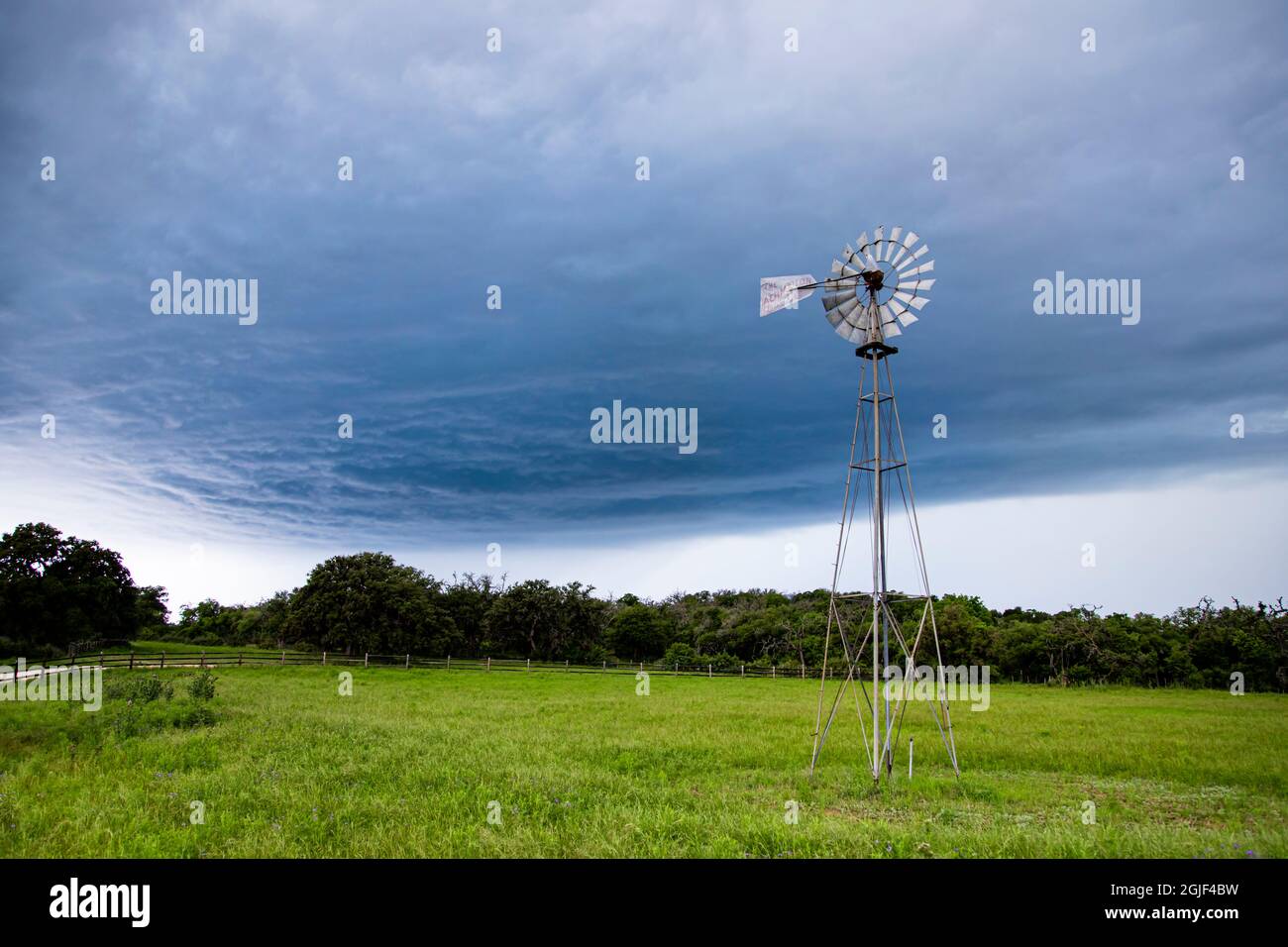 Windmill and storm clouds. (Editorial Use Only Stock Photo - Alamy