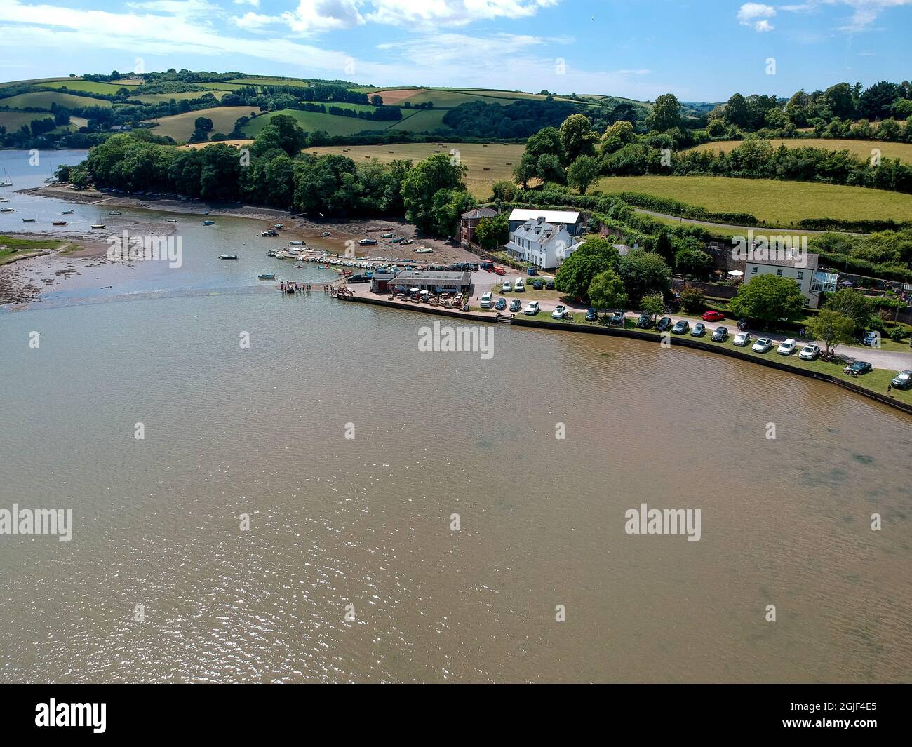 View along the estuary at Stoke Gabriel near Paignton Devon Stock Photo ... View along the estuary at Stoke Gabriel near Paignton Devon Stock Photo ...