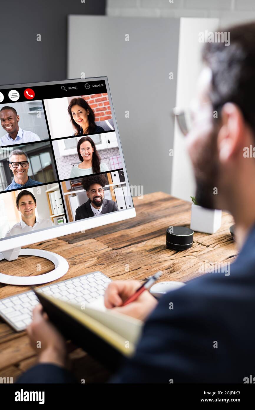 Vertical video call online learning hi-res stock photography and images ...