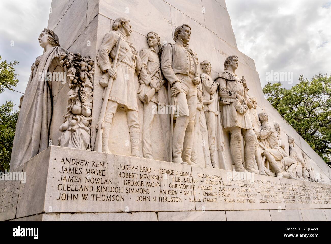 Alamo, Cenotaph Memorial, San Antonio, Texas. Monument to heroes killed ...