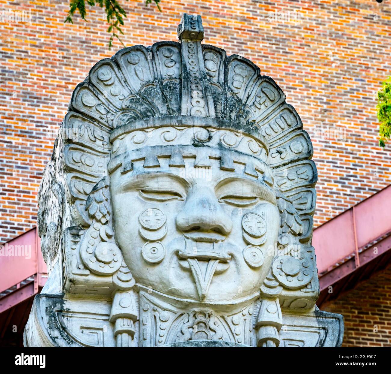 Aztec Mexican Statue River Walk, San Antonio, Texas. 15 Mile River Walk ...