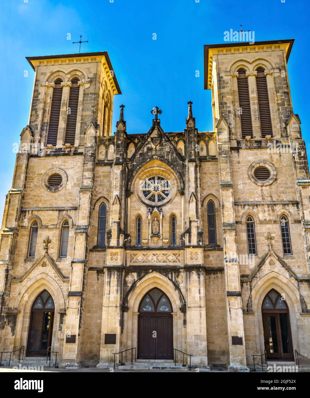 Doors facade Outdoors Street Level San Fernando Cathedral, San Antonio ...