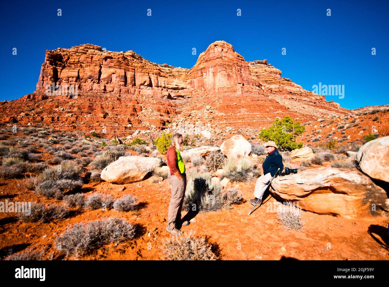 USA, Utah, Bluff. Explorers, Muley Point from Cedar Mesa Stock Photo ...