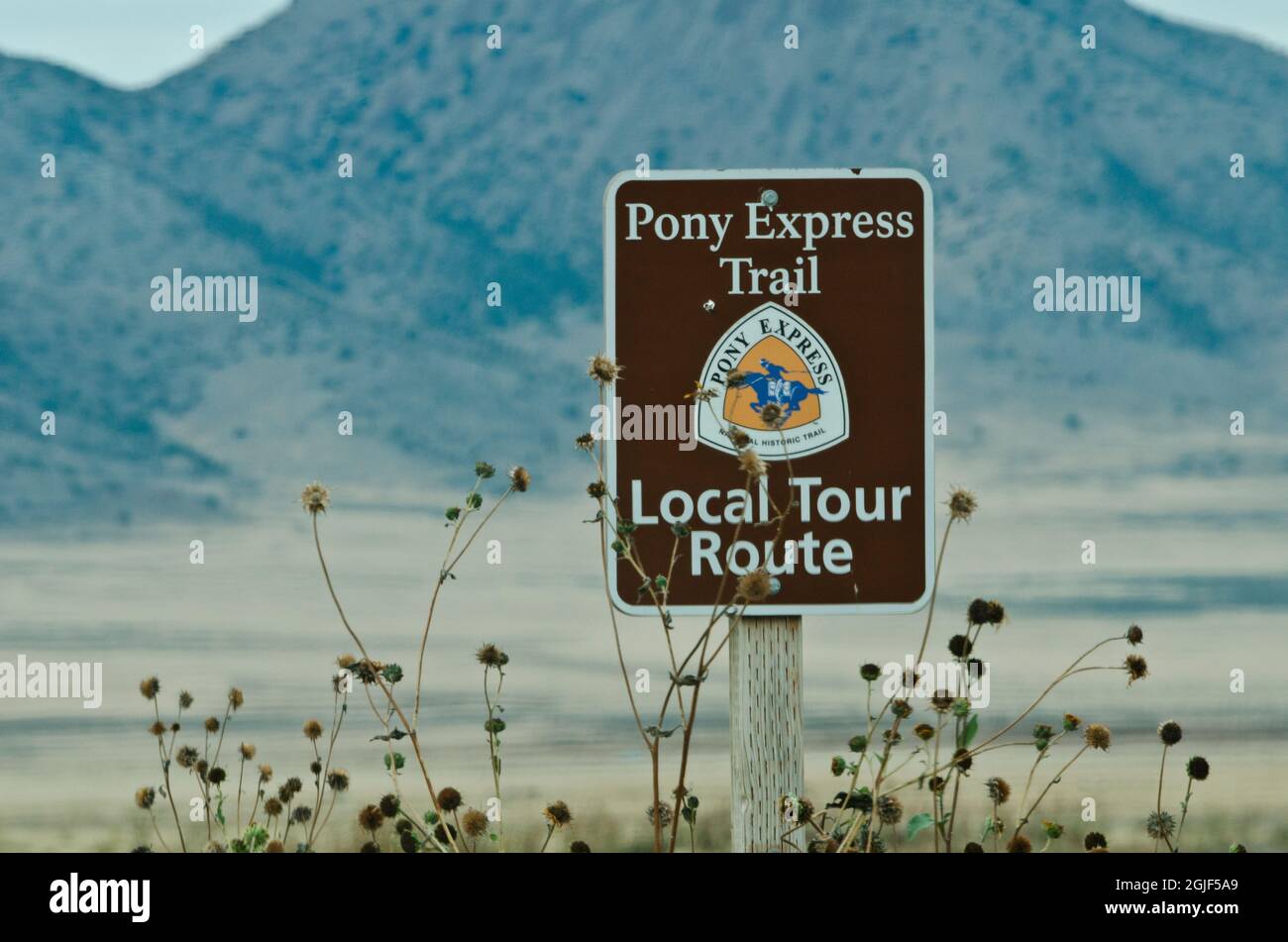 USA, Utah, Pony Express Trail, National Historic Trail Local Tour Route ...