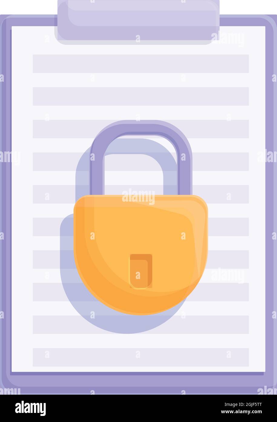 Safe information icon cartoon vector. Privacy policy. Data secure Stock ...