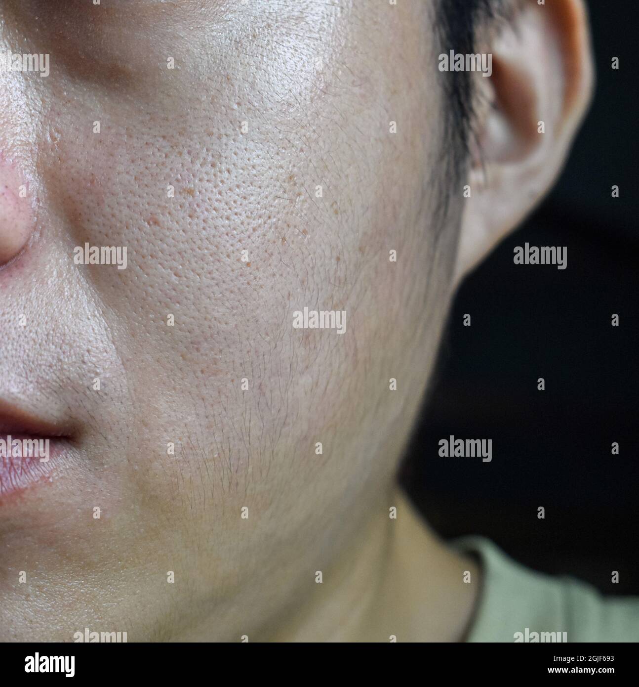 Face skin macro hi-res stock photography and images - Alamy