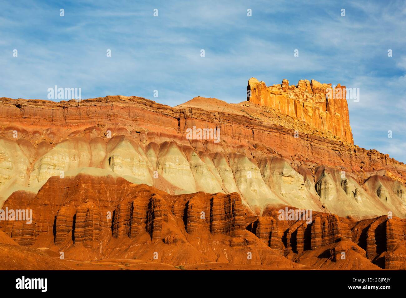 UT, Capitol Reef National Park, The Castle Stock Photo - Alamy