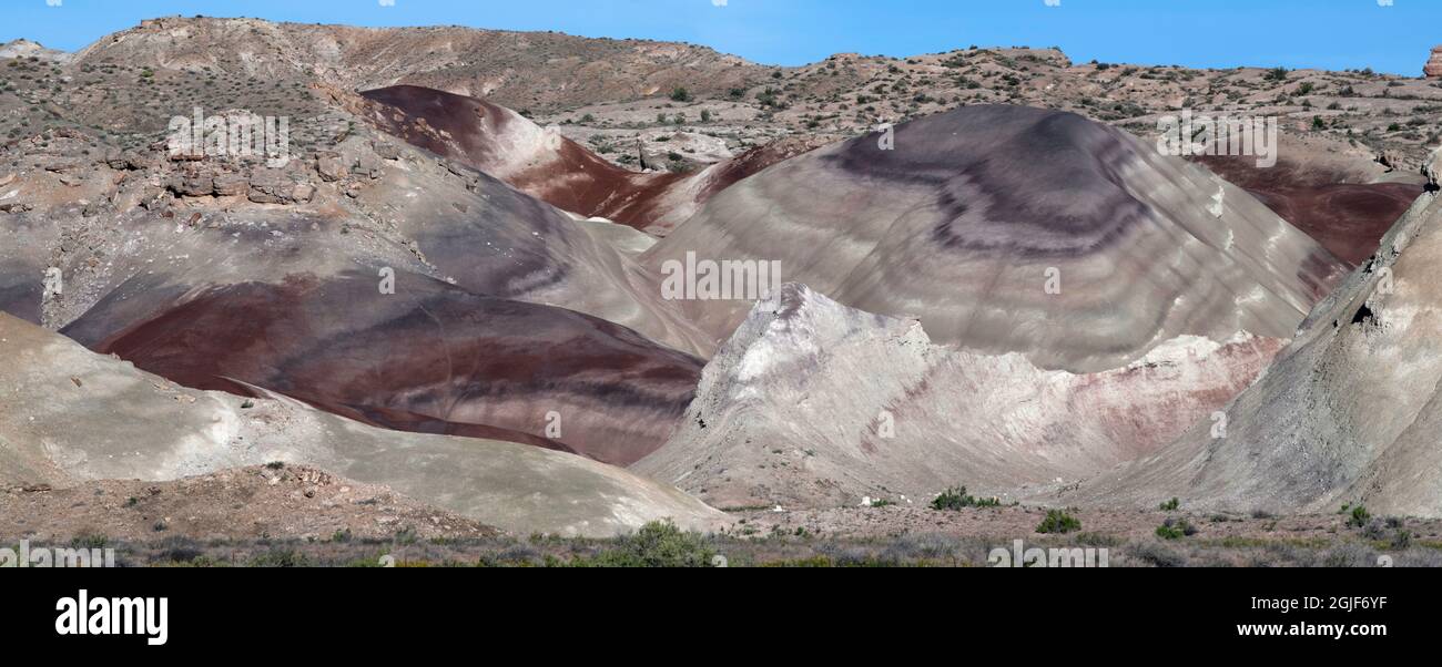 USA, Utah. Bentonite hills near Capital Reef National Park Stock Photo ...