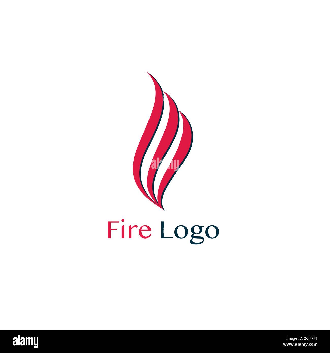 Abstract flame logo design. Creative fire logotype. Vector business ...