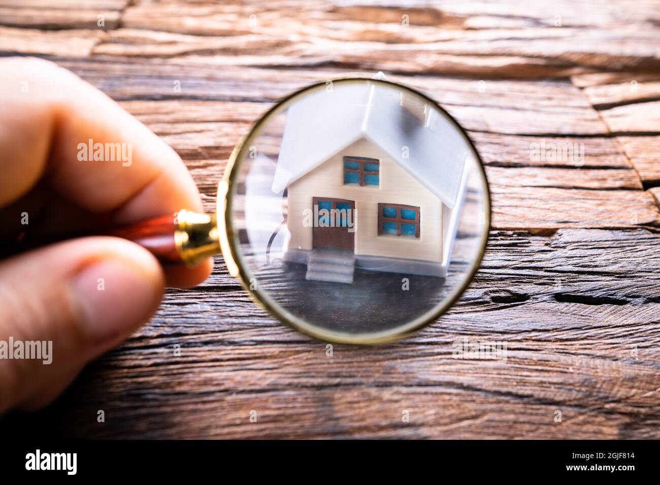 Real Estate House Appraisal And Inspection. Checking Home Stock Photo ...