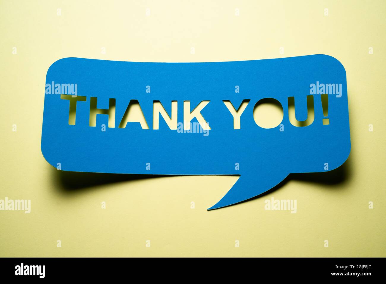 Thank you speech bubble hi-res stock photography and images - Alamy