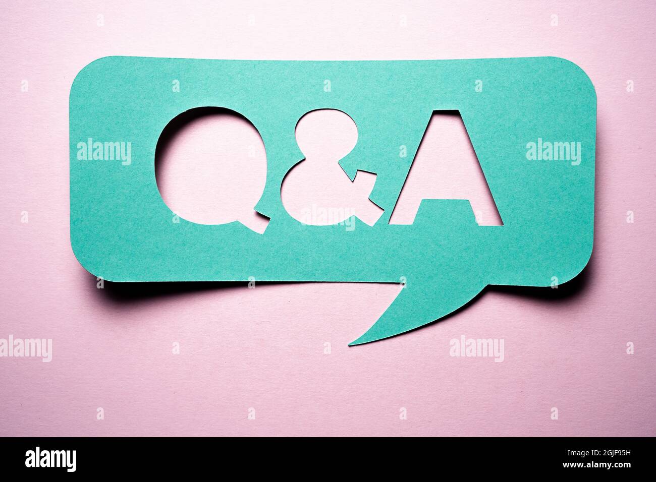Ask Question Text. FAQ Information Service Sign Stock Photo - Alamy