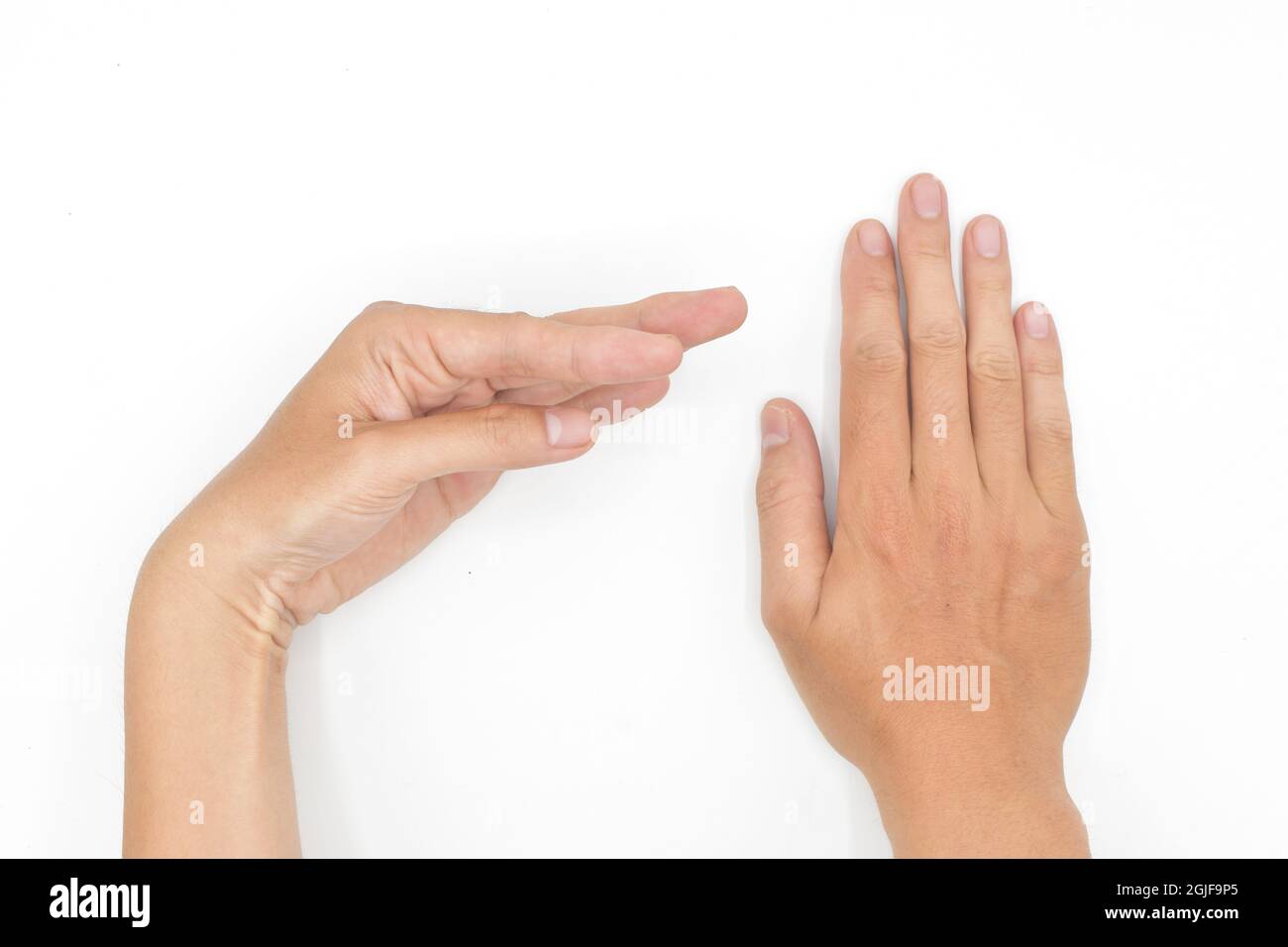 Finger hand flexed Cut Out Stock Images & Pictures - Alamy