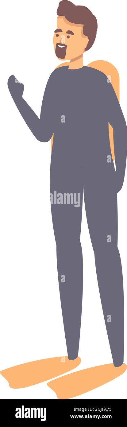 Diving club icon cartoon vector. Scuba diver. Marine sport Stock Vector ...