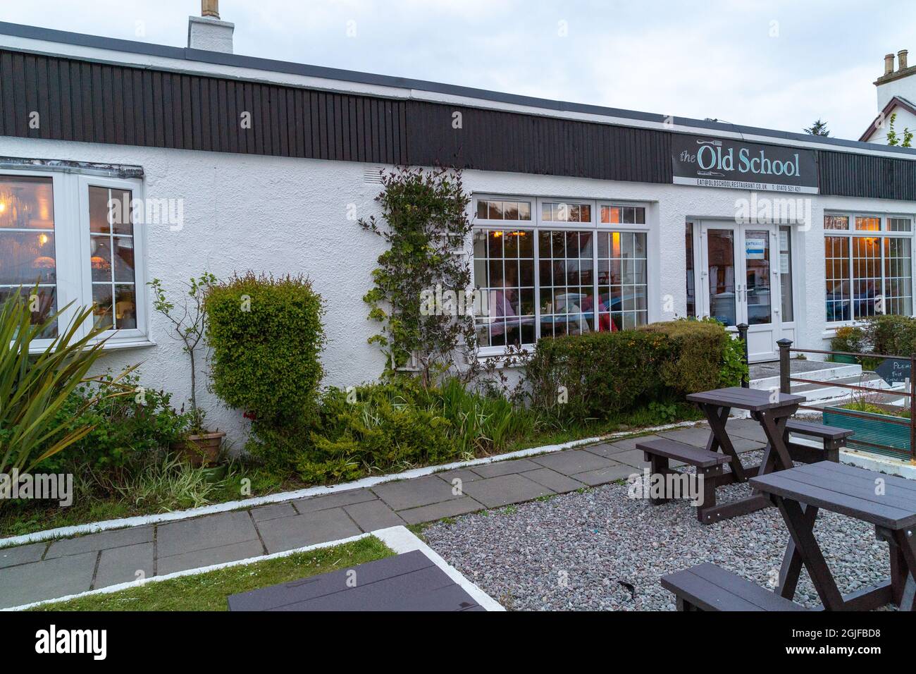 The Old School restaurant, Dunvegan Stock Photo - Alamy