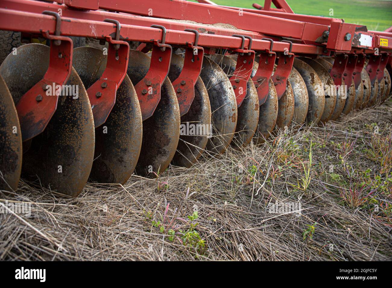 USA, Washington State, soil preparation tool Stock Photo - Alamy