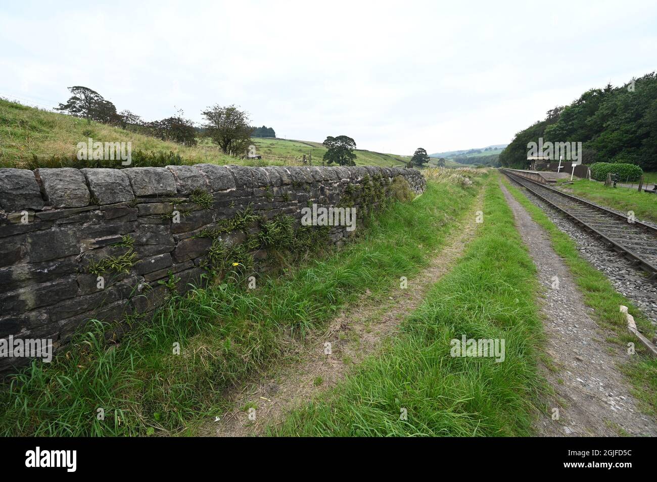Irwell Vale railway station on the East Lanc's railway Stock Photo - Alamy