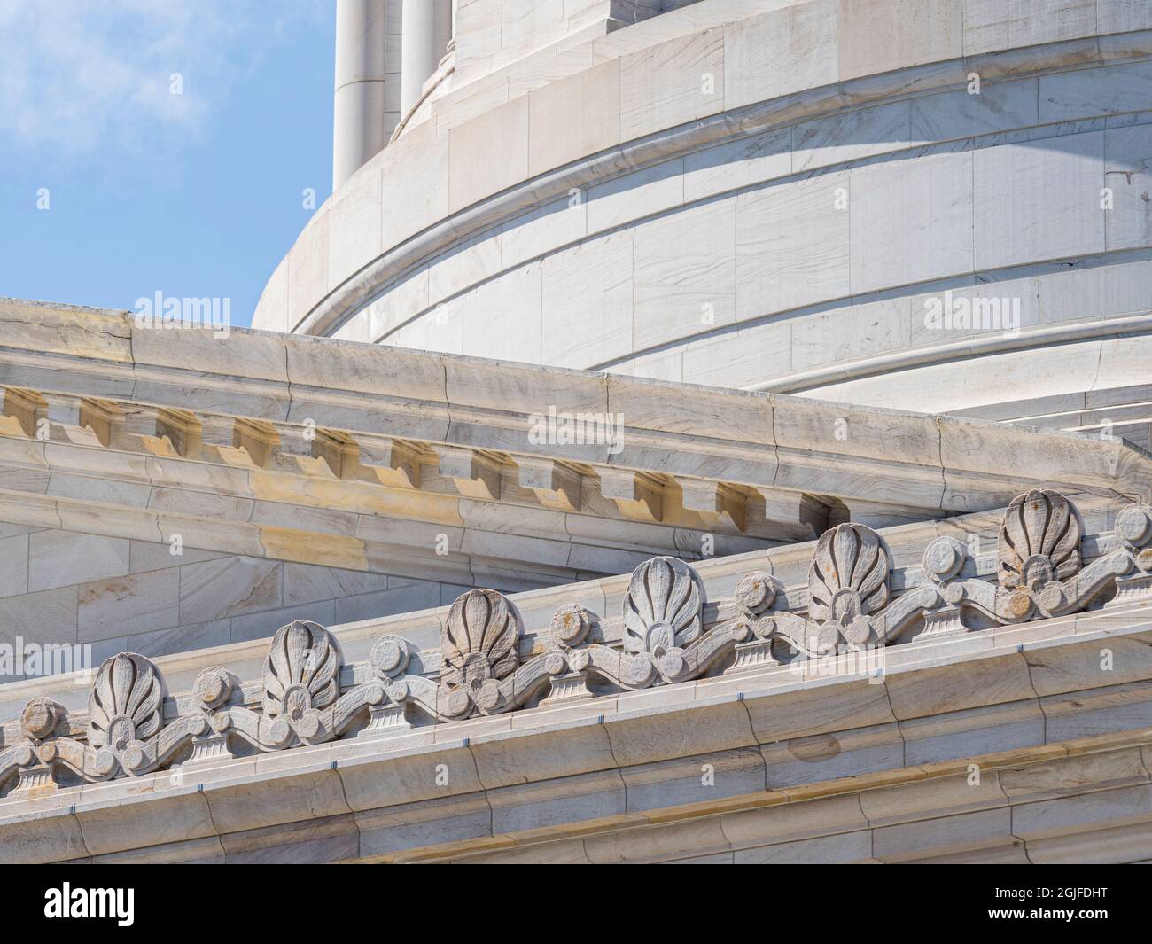 Usa, Washington State, Olympia, architectural details of Washington ...