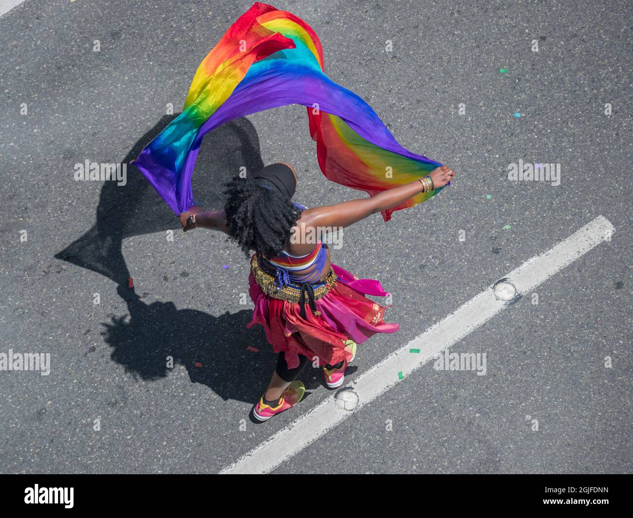 Rainbow scarf hi-res stock photography and images - Alamy