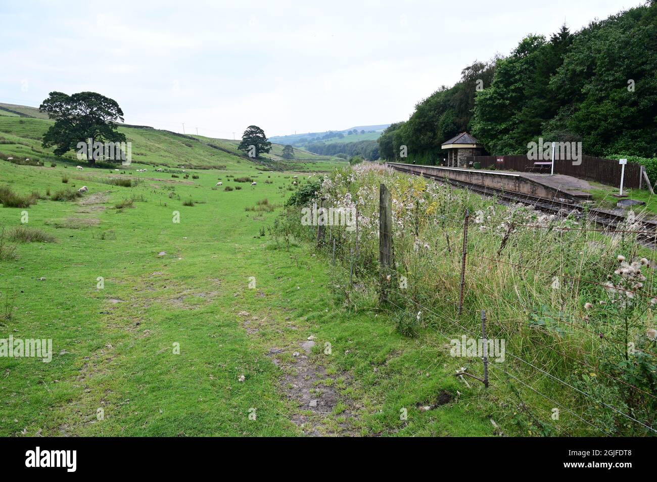 Irwell Vale railway station on the East Lanc's railway Stock Photo - Alamy