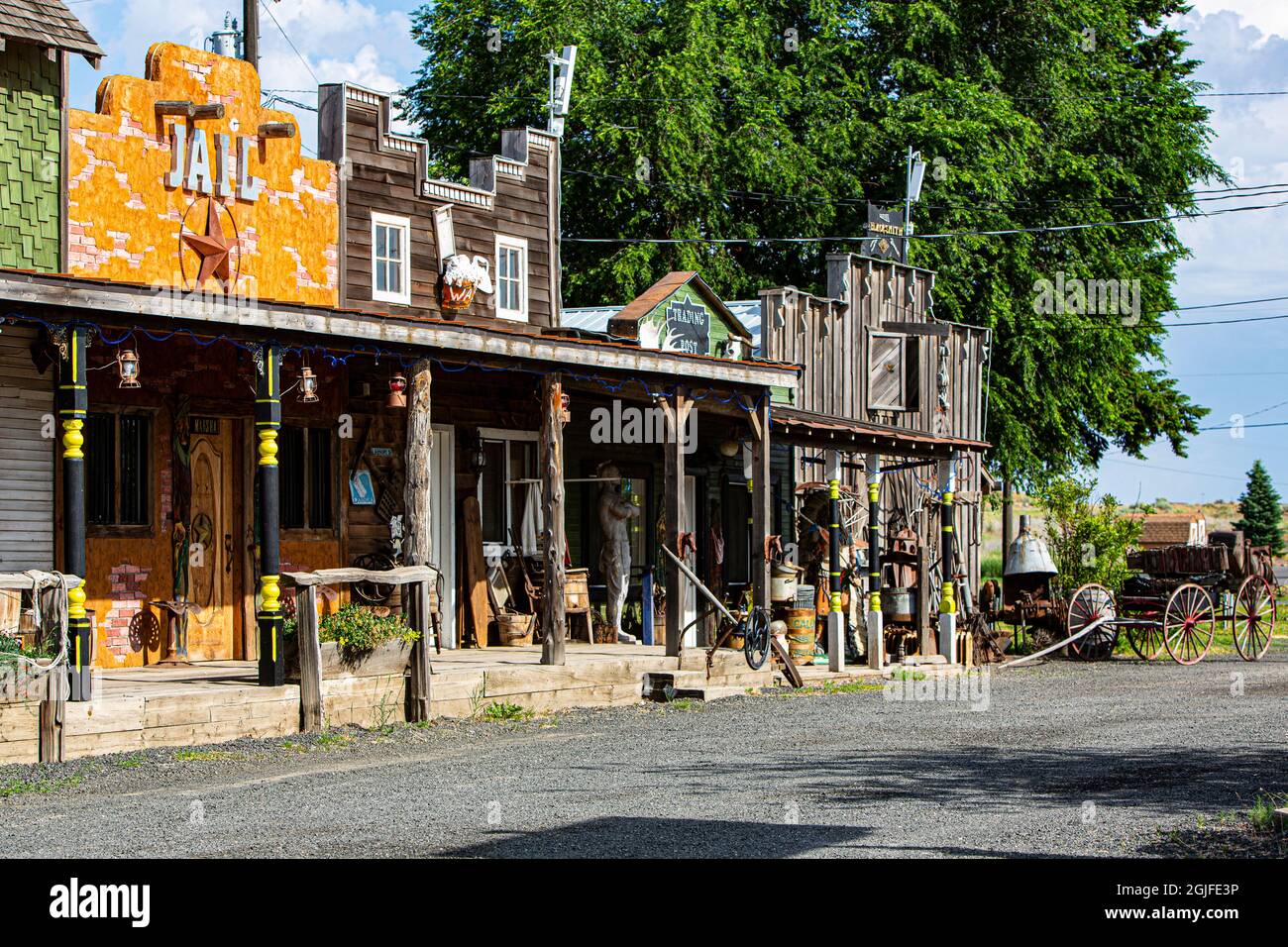 Ghost town jail hi-res stock photography and images - Alamy