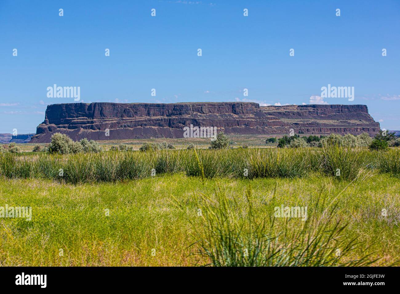 Steamboat Rock State Park, monument, Washington Stock Photo - Alamy