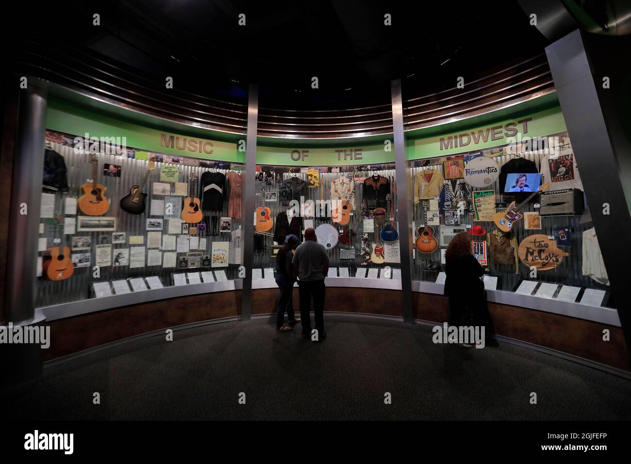 Cleveland Rocks exhibition in Rock and Roll Hall of Fame.Cleveland.Ohio ...