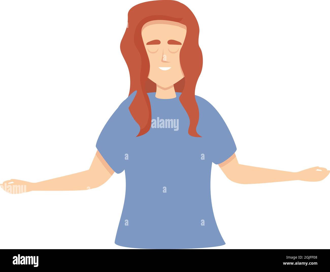 Concentration icon cartoon vector. Stress work. Zen mind Stock Vector ...