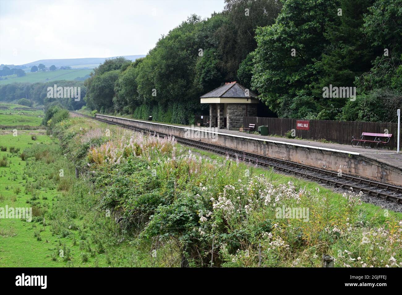 Irwell Vale railway station on the East Lanc's railway Stock Photo - Alamy
