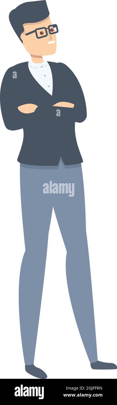 Businessman concentration icon cartoon vector. Stress work. Zen mind ...