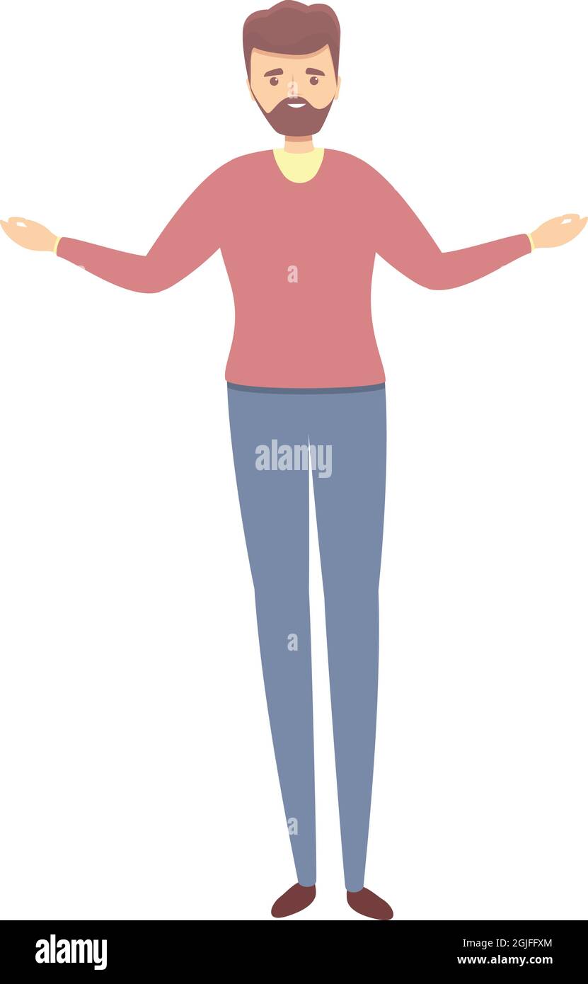 Character concentration icon cartoon vector. Zen work. Computer mind ...