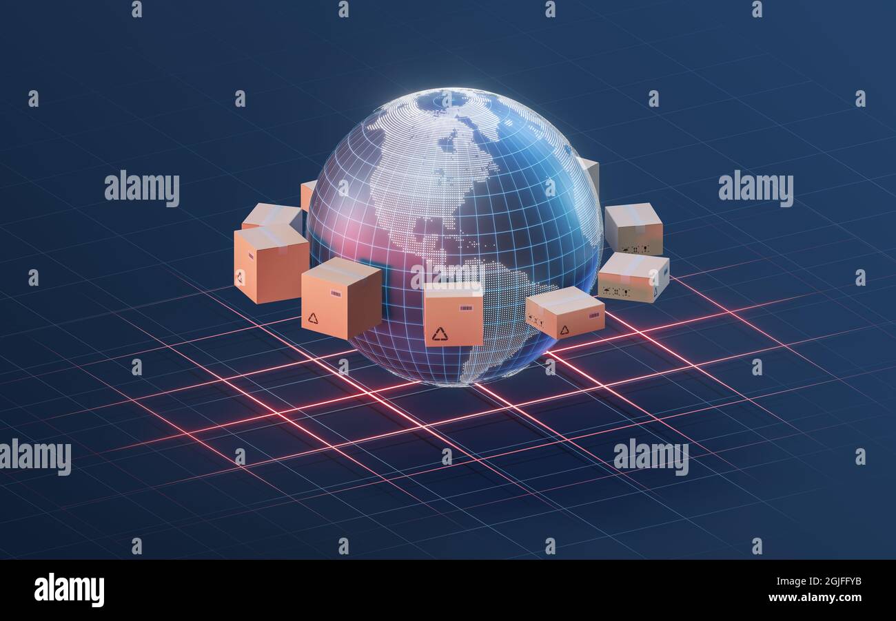 Scan global logistics hi-res stock photography and images - Alamy