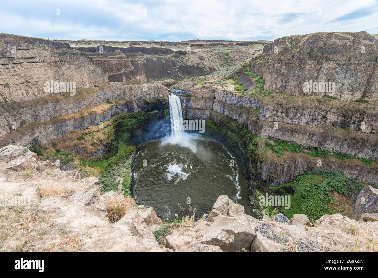 Washington State, Palouse Falls State Park, Palouse Falls Stock Photo ...
