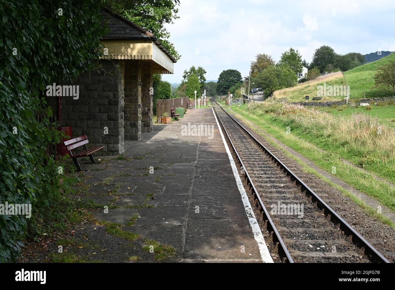 Irwell Vale railway station on the East Lanc's railway Stock Photo - Alamy