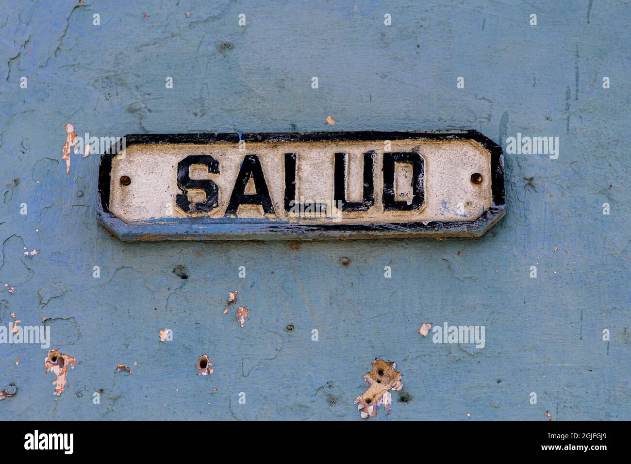 Closeup shot of a Galud sign on the wall Stock Photo - Alamy