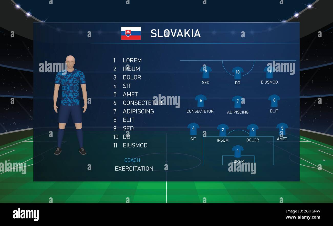 Lineup squad Stock Vector Images - Alamy