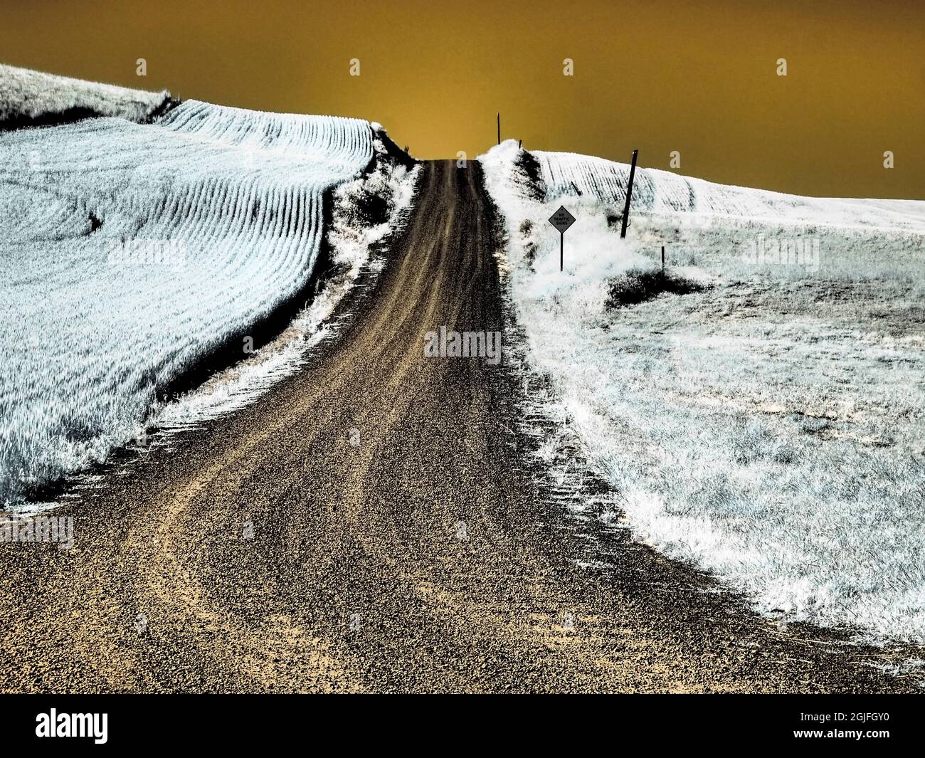 USA, Washington State. Infrared image of countryside Stock Photo - Alamy
