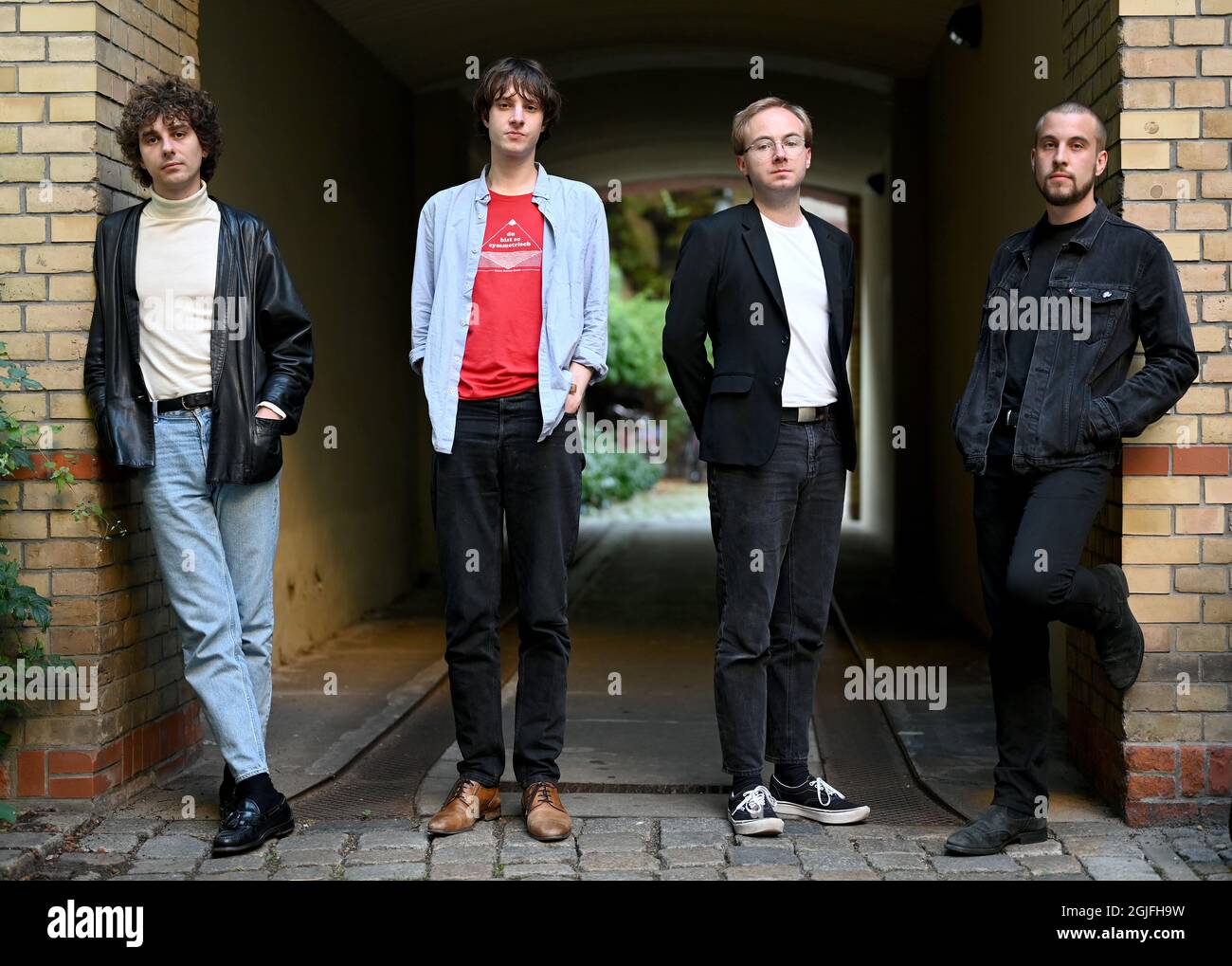 Berlin, Germany. 08th Sep, 2021. Members of the music band "Isolation ...